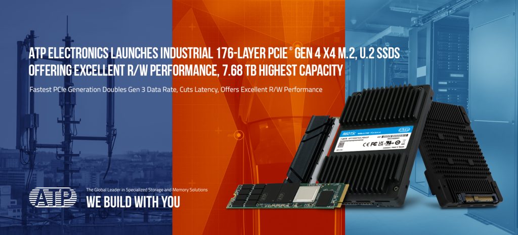 ATP Electronics Launches Industrial 176-Layer PCIe® Gen 4 x4 M.2, U.2 SSDs Offering Excellent R ...